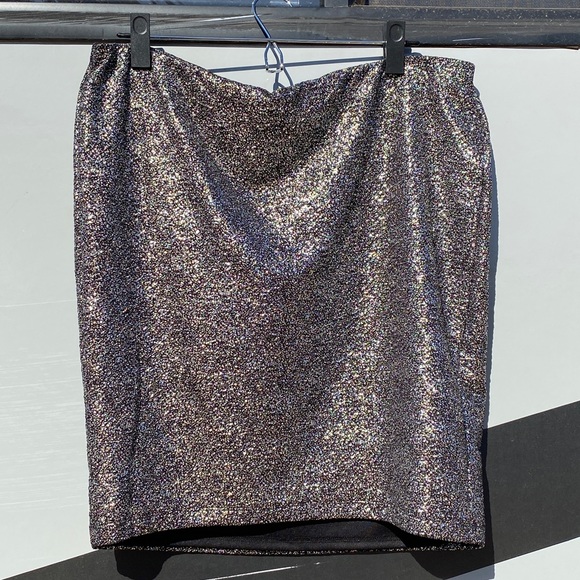 torrid | Skirts | Silver Glitter Mini Skirt Torrid Size | Poshmark